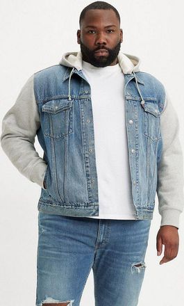 Levi's Plus Hybridjacke mit Sweat Kapuze und Ärmeln