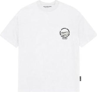 Jack & Jones T-Shirt Jcolido Chest SS Crew Neck FST pour Homme, Blanc &eacute;clatant., M