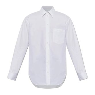 Balenciaga Logo Shirt - - Shirts - Herren - Wei&szlig; - M