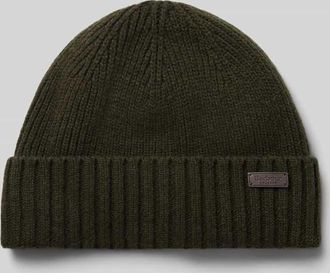 Barbour Beanie mit Logo-Patch