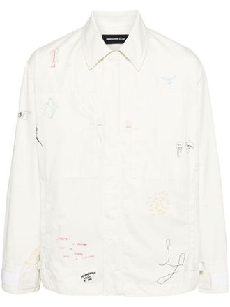 Undercover veste &agrave; imprim&eacute; graphique - Blanc