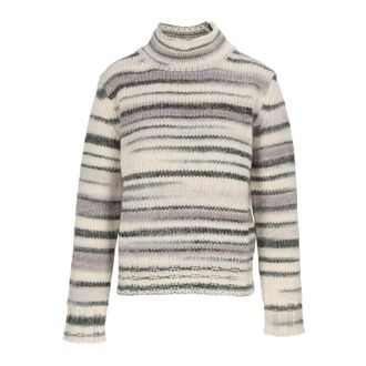 KANGRA Femme, Pulls, Blanc, Taille: 42 FR Dolcevita in filato stampato