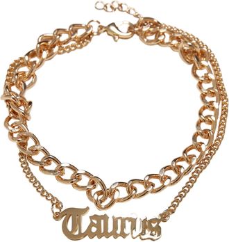 Urban Classics Unisex Fu&szlig;kettchen Zodiac Golden Anklet, Farbe taurus, Gr&ouml;&szlig;e L/XL