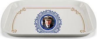 Shatchi Petit Plateau comm&eacute;moratif repr&eacute;sentant Le Roi Charles III - Cadeau Souvenir de Sa Majest&eacute; - 21 x 14 cm