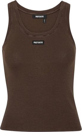 Rotate Rotate Birger Christensen, Femme, Tops, Brun, Taille: 36 FR Hauts sans manches