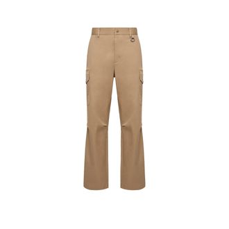 Moncler Cargo Cotton Blend Gabardine Trousers