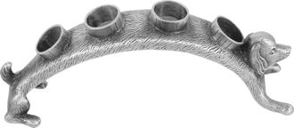 BESPORTBLE Stabiler Weinflaschenhalter Hund Design aus Zinklegierung mit Mehrfachf&auml;chern f&uuml;r Korkverschluss und Ausgie&szlig;er Dekoratives Flaschenst&auml;nder Regal f&uuml;r K