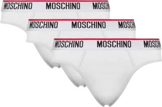 Moschino 3er-Pack Slips mit Logo-Bund - - Underwear - Herren - Wei&szlig; - S