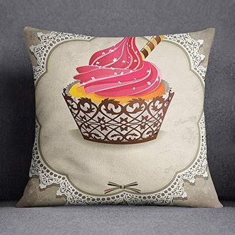 Bonamaison Le Jardin du Lin Kissenhüllen, Cotton, Mehrfarbig, 45x45