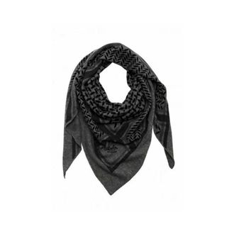 Lala Berlin Kaschmir Dreieckstuch mit Kufiya-Print - - Accessories - Damen - Grau - ONE SIZE