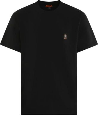 Parajumpers Homme, Tops, Noir, Taille: 2XL Patch T-Shirt