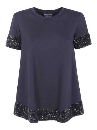 Emporio Armani Pull Col Rond - Noir