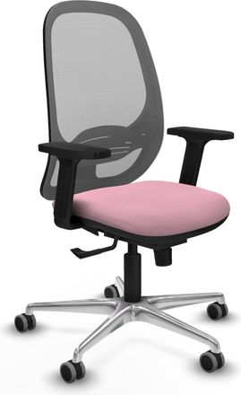 Piqueras y Crespo Rosa Cilanco B&uuml;rostuhl mit 2D-Armlehnen, h&ouml;henverstellbare Lendenwirbelst&uuml;tze, ausgestattet mit 3 Positionen und Schneidschaum, mit Rollen von 65 mm, 