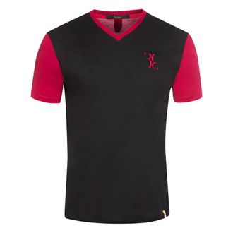 Billionaire Boys Club T-Shirt V-Neck Double B - - Tops - Herren - Schwarzk - XS
