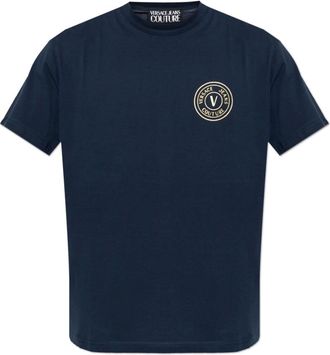 Versace Jeans Couture Homme, Tops, Bleu, Taille: L T-Shirt Imprim&eacute; Logo