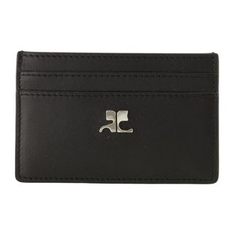 Courr&egrave;ges AC Logo-Plaque Kartenetui - - Accessories - Damen - Schwarzk - ONE SIZE