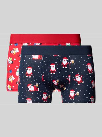 Christian Berg Trunks im Allover-Look im 2er-Pack
