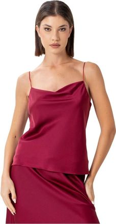 Kocca Femme, Tops, Rouge, Taille: 38 FR Silky Vest Top