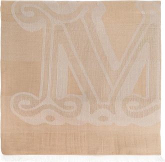 Max Mara Femme, Accessoires, Beige, Taille: ONE Size Senior Shawl