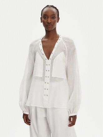 Pinko Bluse Darren 105281 A2M7 Wei&szlig; Regular Fit