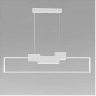 Trade Shop Trade Shop - led-h&auml;ngelampe 42W rechteckiges modernes design weisses kaltlicht 71578