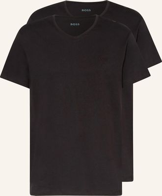 HUGO BOSS 2er-Pack T-Shirts Comfort schwarz