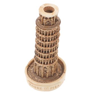 Garneck Miniaturmodell Schiefer Turm Von Pisa Resin Langlebiges Architekturdekormodell Filigrane Schreibtischdekoration Innenbereich