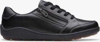 Clarks Bryianne Bayla Schwarze Leder-Sneaker