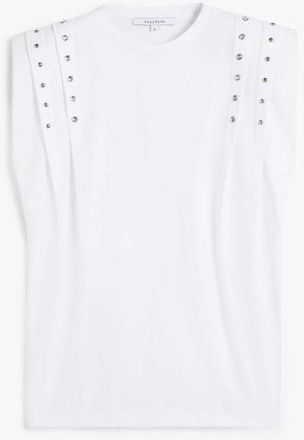 Scalpers T-shirt à plis - Blanc