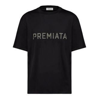 Premiata Homme, Tops, Noir, Taille: L T-shirt en coton avec imprim&eacute;