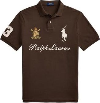 Polo Ralph Lauren Polo &agrave; logo brod&eacute; en piqu&eacute;