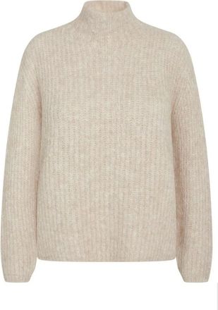 Bruuns Bazaar Femme, Pulls, Beige, Taille: 44 FR Pull Beige Melange