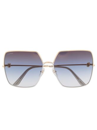 Cartier lunettes de soleil &agrave; monture oversize - Or