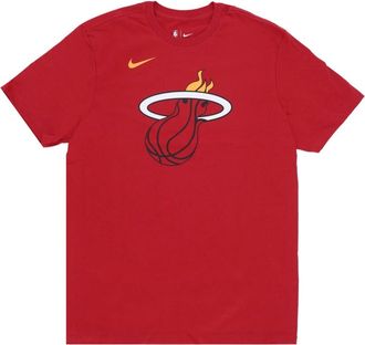 Nike Miami Heat Logo T-Shirt - - Sport - Herren - Rot - L