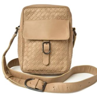 Bottega Veneta Pre-owned Leder Schultertasche - - Pre-owned - Herren - Beige - ONE SIZE