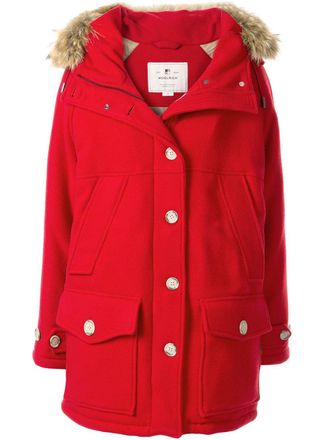 Woolrich Parka mit Kapuze - Rot