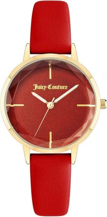 Juicy Couture Femme, Accessoires, Rouge, Taille: ONE Size Montre Polipriel Rouge, Boîtier Doré