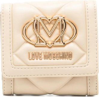 Love Moschino Femme, Accessoires, Beige, Taille: ONE Size Quilted Wallet