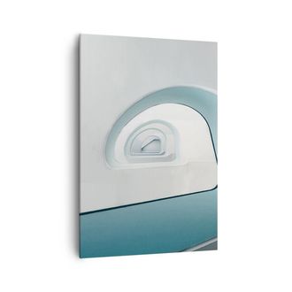 Arttor Bilder auf Leinwand 70x100cm Leinwandbild mit Rahmen Dreidimensional Modern Spirale Groß Wanddeko Bild Schlafzimmer Küche Deko Wandbilder Dekoration W