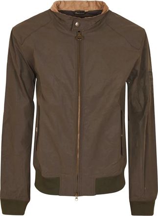Barbour Homme, Vestes, Vert, Taille: M Blouson Bomber D&eacute;contract&eacute; Sauge