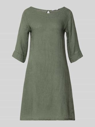 Zabaione Leinenkleid mit Rundhalsausschnitt Modell Le44tizia