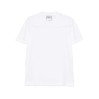 Fedeli T-shirt Tud00119 41 - - Tops - Herren - Wei&szlig; - 4XL