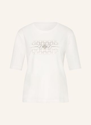 Marc Cain T-Shirt Mit Schmucksteinen weiss