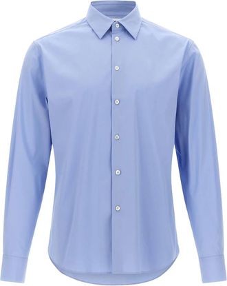 Ferragamo Homme, Chemises, Bleu, Taille: L Chemise Popeline