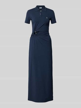Paco Rabanne Slim Fit Maxikleid mit Polokragen