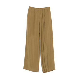 Alysi Femme, Pantalons, Vert, Taille: 38 FR Wide Pantalons
