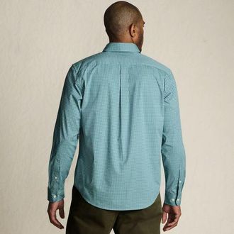 Lands End Ultimativ-Hemd, Tailored Fit, Herren, Größe:48-50 regular, Grün, Elasthan/Baumwoll-Mischung/Polyester-Mischung, by Lands End