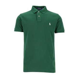 Polo Ralph Lauren Polo en piqu&eacute; de coton Custom Slim Fit - Homme - Tops - Vert - Taille: 2XL