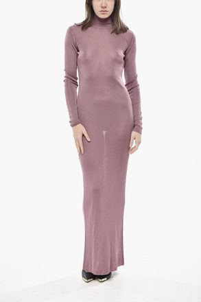 Saint Laurent Knit Turtleneck Dress Saint Laurent