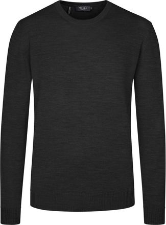 Maerz Pullover aus Merinowolle mit Rundhalsausschnitt in